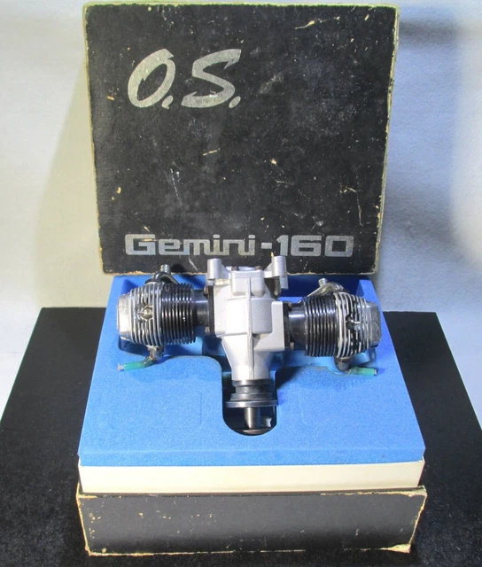O.S. OGAWASEIKI GEMINI-160 FT-160 Flat-Twin Glow Engine for Model ...