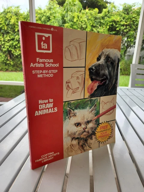 HOW TO DRAW Animals: Famous Artists School Step-By-Step Method 1983 $43 ...