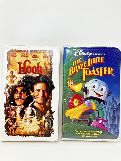2 USED FAMILY movie VHS tapes Walt Disney Brave little toaster & HOOK £ ...