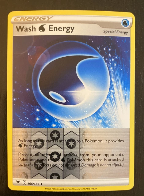 ENSEMBLE DE CARTES Pokémon tension vive Wash Energy 165/185 INVERSE ...