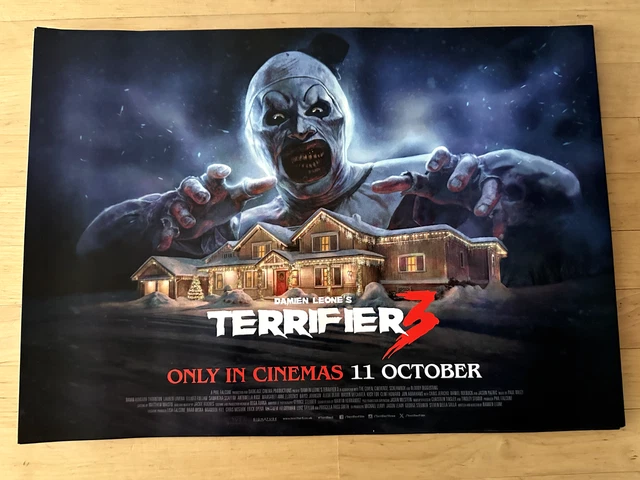 TERRIFIER 3 ART The Clown Rare New Promo Uk Premiere Poster £21.51 ...