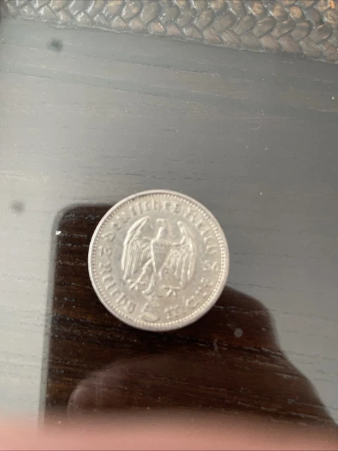 5 REICHSMARK SILBERMÜNZE-DEUTSCHES Reich-1936 Paul von Hindenburg 1847 ...