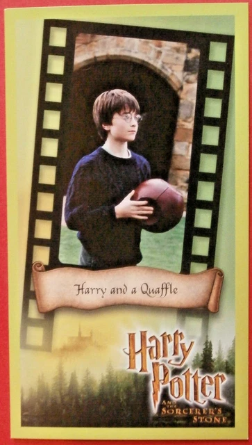 HARRY POTTER - SORCERER'S STONE - Card #57 - HARRY AND A QUAFFLE ...