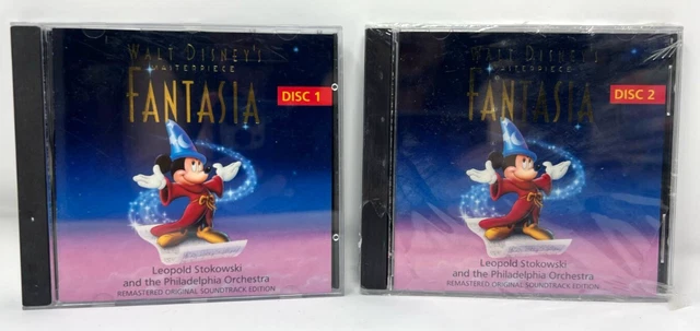 WALT DISNEY'S FANTASIA Remastered Original Soundtrack (CD, 1990) Discs ...