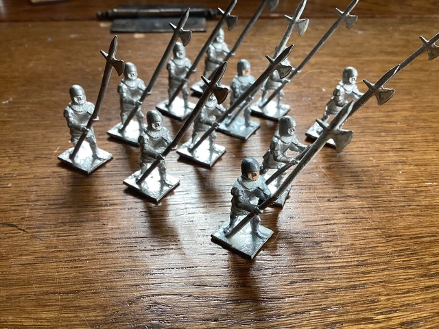 25MM MINIFIGS S Range 100 years war medieval Wars Of The Roses Halberds ...