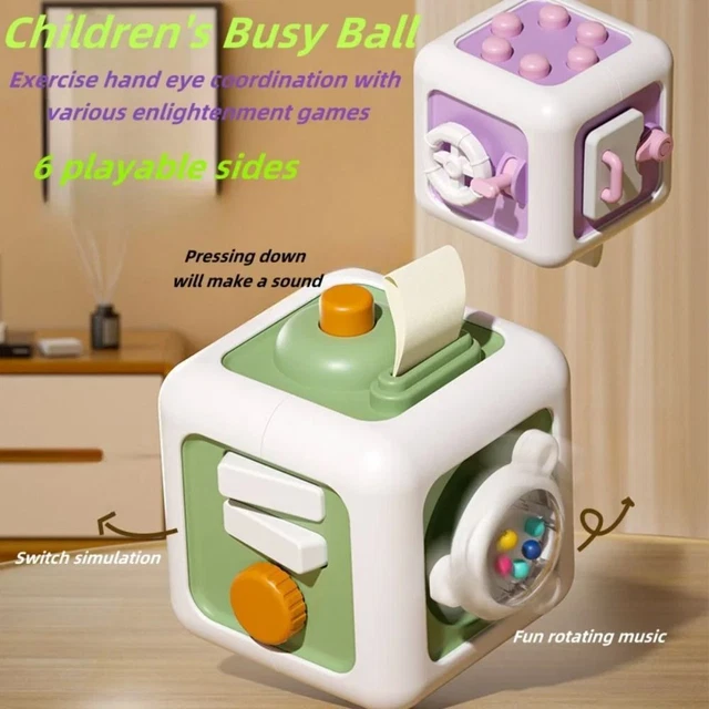 EARLY EDUCATIONAL SENSORY Busy Cube Toy for Kids Gift £10.81 - PicClick UK