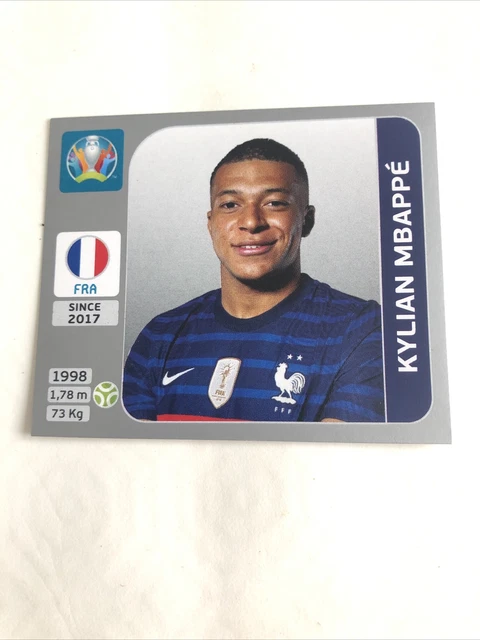 PANINI M'BAPPE UEFA Euro 2020 Tournament Kylian Mbappe 591 +Swiss Pearl ...