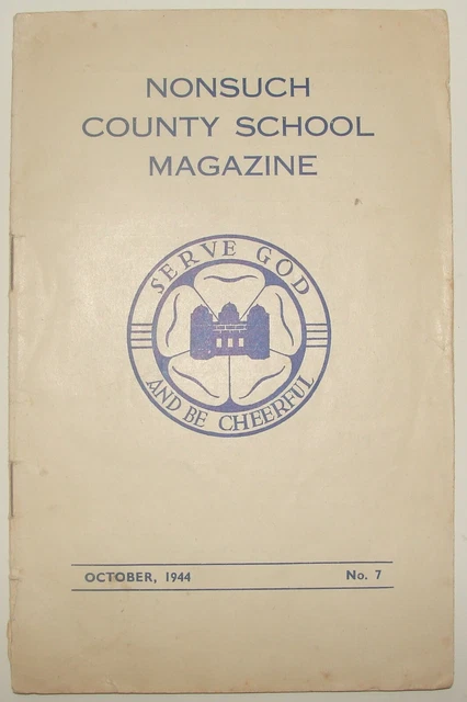 1944 NONSUCH COUNTY Girls School Magazine England London £28.22 ...