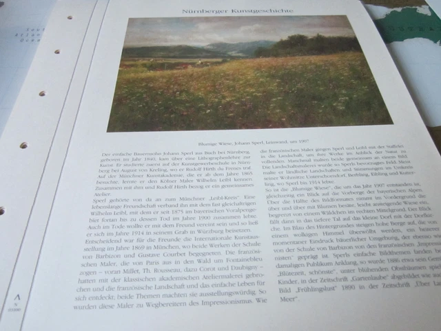 NÜRNBERG ARCHIV 3 Kunstgeschichte 3100 Blumige Wiese Johann Sperl 1907 ...