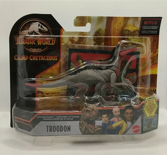 JURASSIC WORLD CAMP Cretaceous Troodon Dinosaur Toy Figure Mattel ...