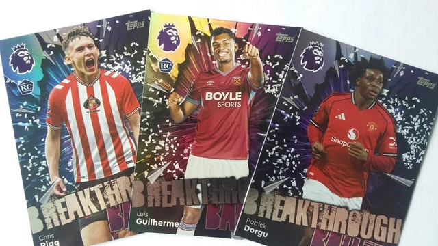 TOPPS PREMIER LEAGUE 2026~Breakthrough Baller Foil Cards X 3 ~ 216, 288 ...