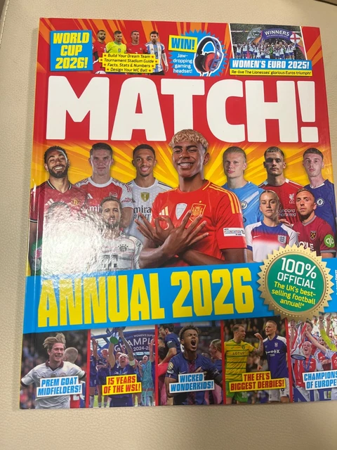 MATCH ATTACK ANNUAL 2026 £3.30 - PicClick UK