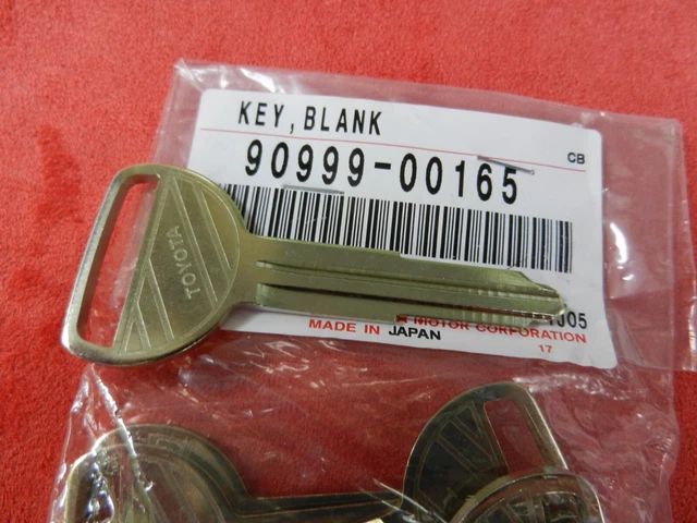 GENUINE TOYOTA BLANK key MR2 SW20, 90999-00165 £21.59 - PicClick UK