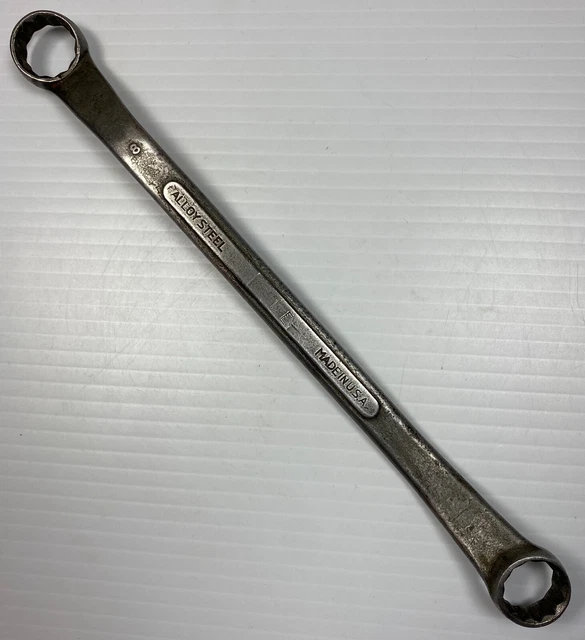 VINTAGE VLCHEK TOOLS WBH2022 Box End Wrench 11/16" x 5/8" Alloy Made in ...