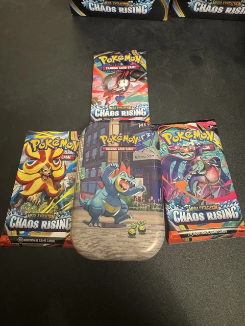 POKÉMON TCG MEGA Evolution Chaos Rising Booster Packs (3) English 10 ...
