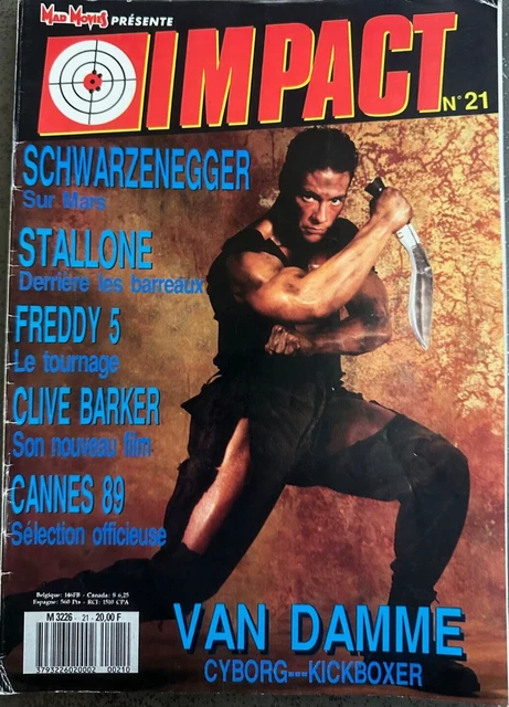 MAGAZINE IMPACT 21, Van Damme, Stallone, Schwarzenegger, Clive Barker ...
