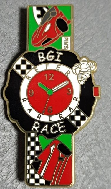 PIN'S RARE MONTRE Watch Or Race Ferrari Rouge Michelin Creation Qualite Arthus! EUR 12,90 ...