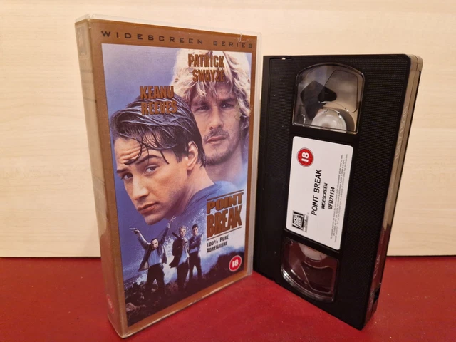 POINT BREAK - Keanu Reeves, Patrick Swayze - Widescreen PAL VHS Video ...