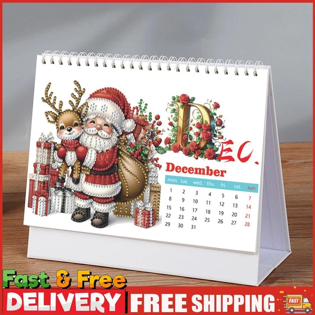 2025 SPECIAL SHAPE Firework Rhinestones Desktop Calendar for Adults ...