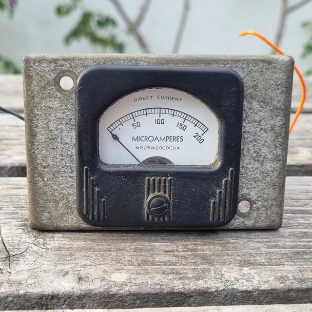 SIMPSON PANEL METER 0-200 Amperes DC Ammeter MR 25W200DCUA Vintage ...