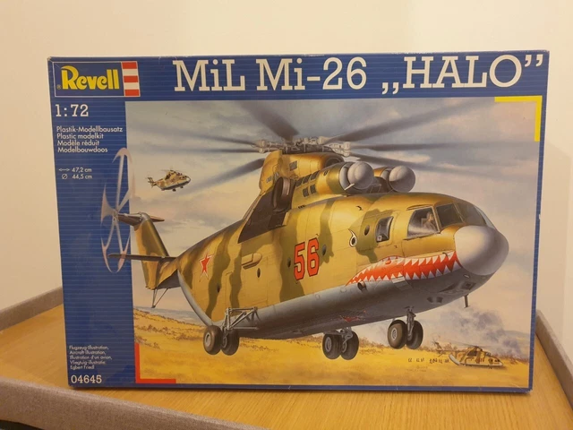 REVELL RUSSIAN MIL Mi-26 Halo Helicopter 1/72 scale Model kit 04645 £80 ...