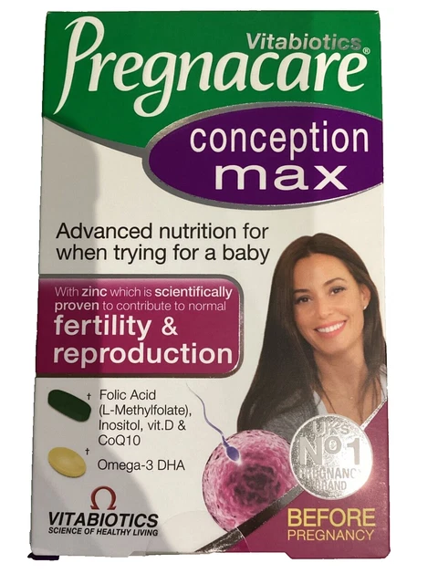 VITABIOTICS PREGNACARE CONCEPTION Max 84 Fertility £22.49 - PicClick UK