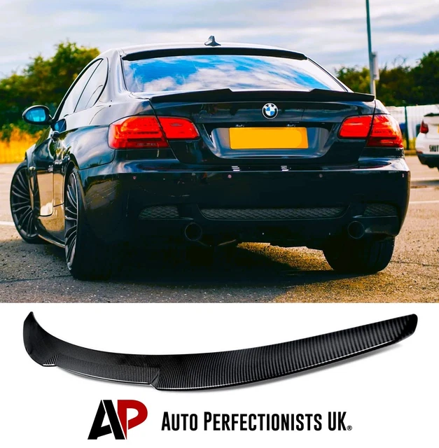BMW 3 SERIES Coupe M3 E92 Carbon Fibre Rear Boot Spoiler M4 Style Lip ...