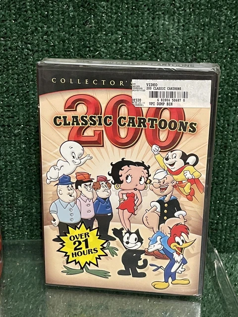 GIANT 600 CARTOON Collection , 200 Classic Cartoons Lot Of 2 DVD Over60hr,21hr. £14.16 - PicClick UK