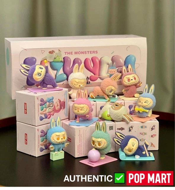 POPMART LABUBU LAZY Yoga Series THE MONSTERS Confirmed Blind Box Toy In ...