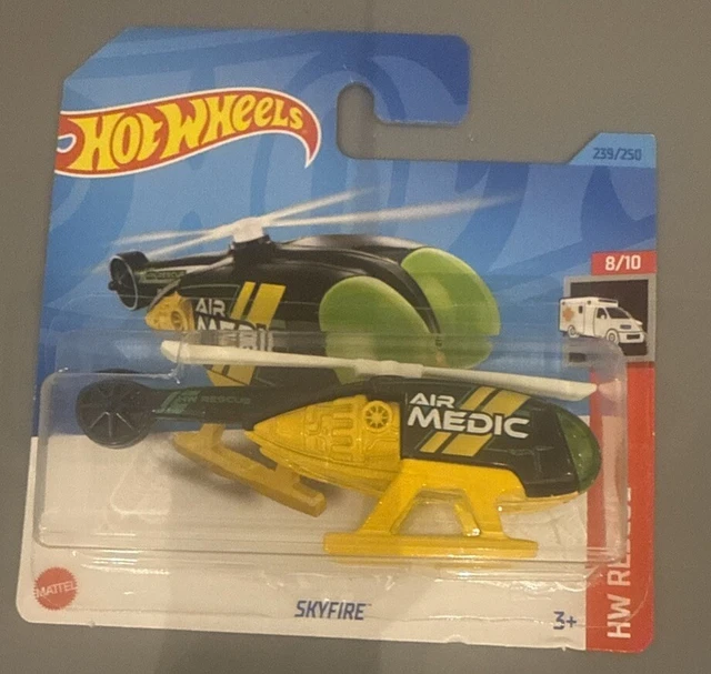 HOT WHEELS · Skyfire Helicopter · Hw Rescue Series · Brand New & Sealed ...
