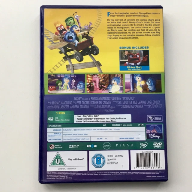 INSIDE OUT (DVD, 2015) £2.23 - PicClick UK