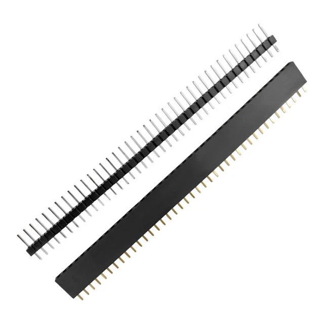 10PAIR 2.54MM STRAIGHT Needle Connectors Breakaway PCB Board Pin Header ...