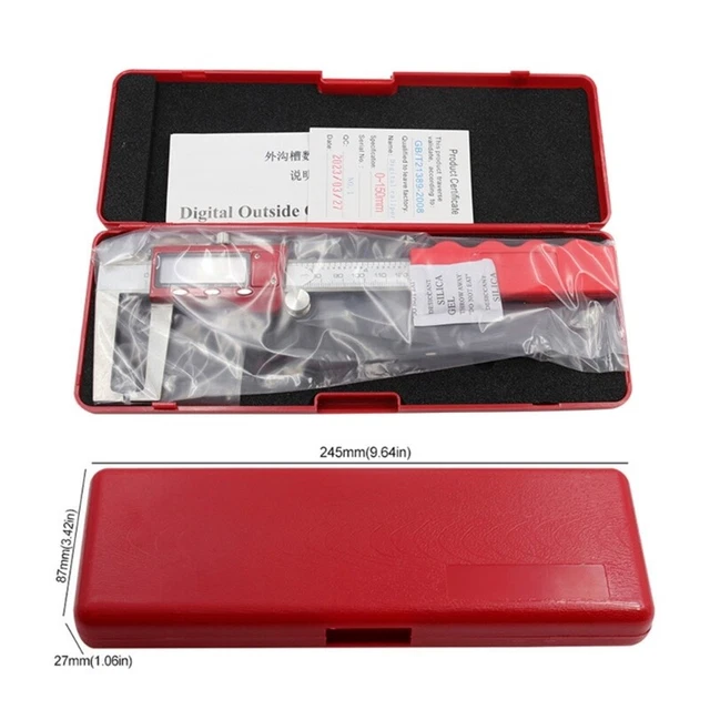 VERNIER MICROMETER 0-150MM Digital Brake Disc Rotor-Gauge Caliper ...