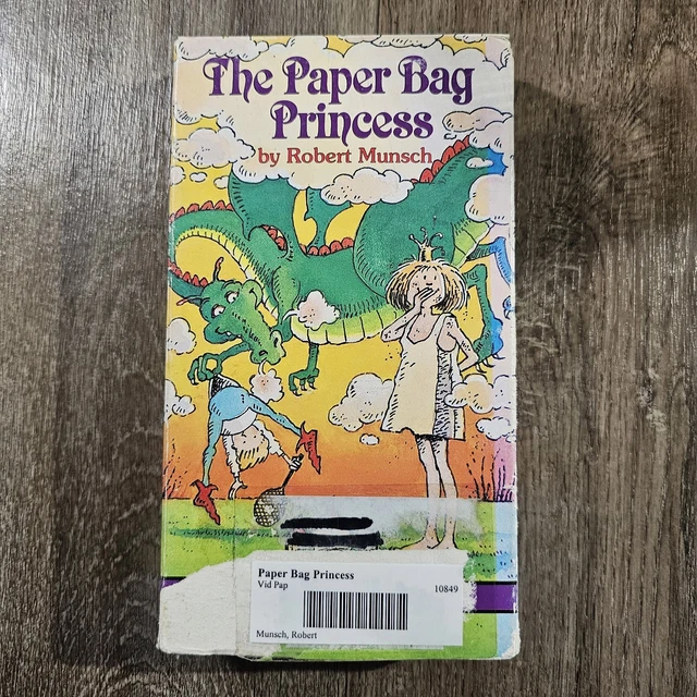 THE PAPER BAG Princess VHS Movie Family Adventure Animation Robert ...