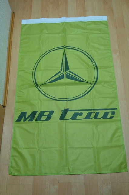 FAHNE FLAGGE MERCEDES Benz Grün MB Trac Banner mit Holsaumen - 150 x 90 ...