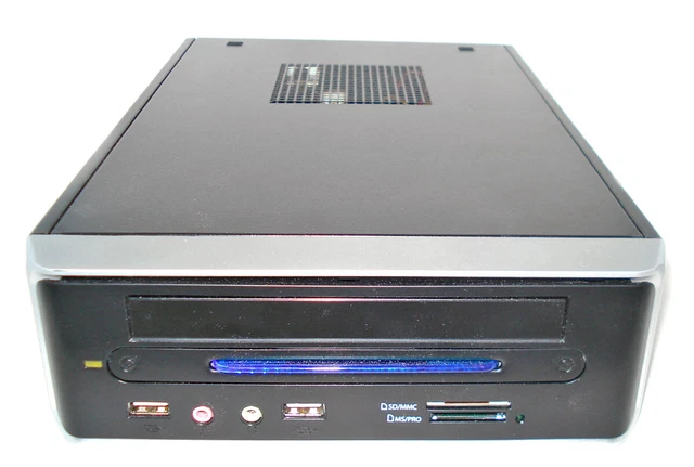 NEW BLACK MINI ITX Desktop PC Case w/ Slim Optical Bay, 72w PSU, Fan ...