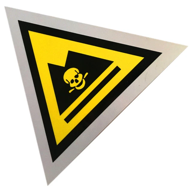 WARNING CAUTION SIGN Toxic Danger Sign Toxic Warning Sign Metal Safety ...