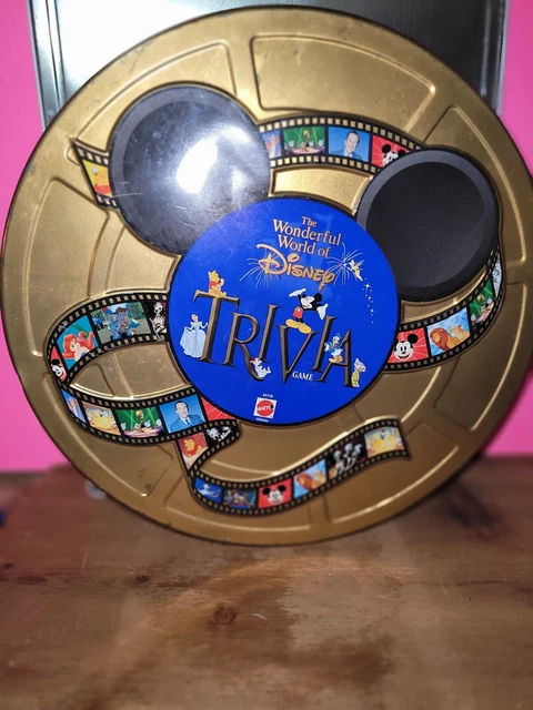WALT DISNEY THE Wonderful World of Disney Trivia Game Gold Tin 100% ...