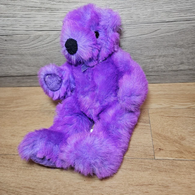 SUPERDRUG LILAC PURPLE Teddy Bear Soft Toy Plush Comforter Soother Rare ...