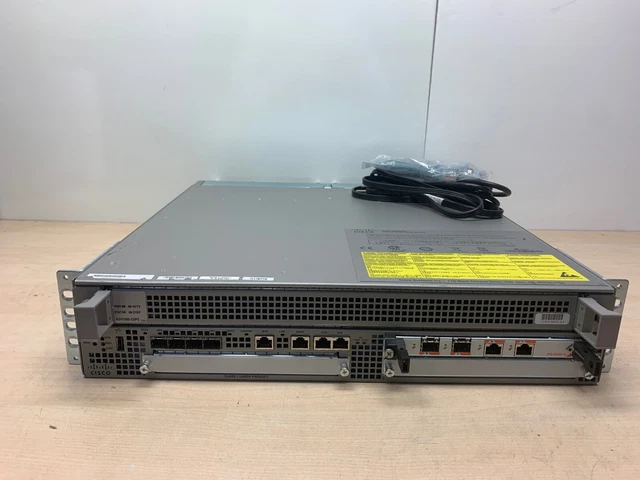 CISCO ASR1002 AGGREGATION Services Router ASR1002-5G/K9 w/dual PS & SPA ...