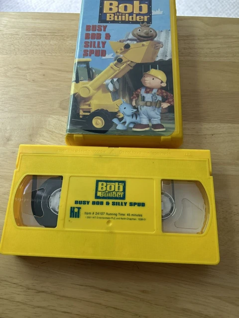 BOB THE BUILDER: Busy Bob and Silly Spud VHS 2001 Yellow VHS Free ...