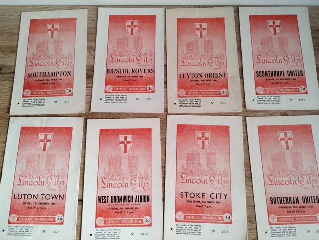 SMALL COLLECTION LINCOLN city homes 1960/61 8 numbersee photo good ...