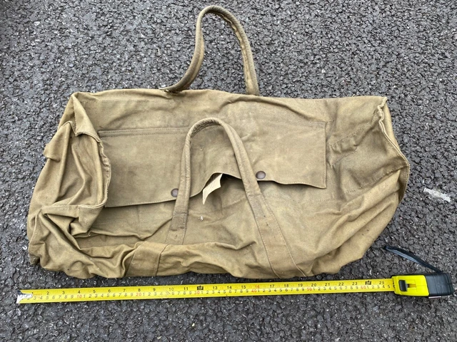 WW2 BRITISH ARMY 1944 Dated and Named Tool / Kit Bag in Great Condition ...