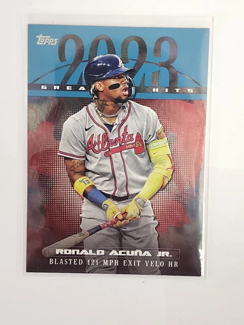 Ronald Acuna Jr 2024 Topps Series 1 23gh 8 2023 Greatest Hits Blu