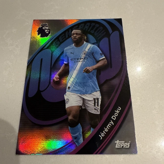TOPPS PREMIER LEAGUE 2026 Generation Now Jeremy Doku Man City Card £0. ...