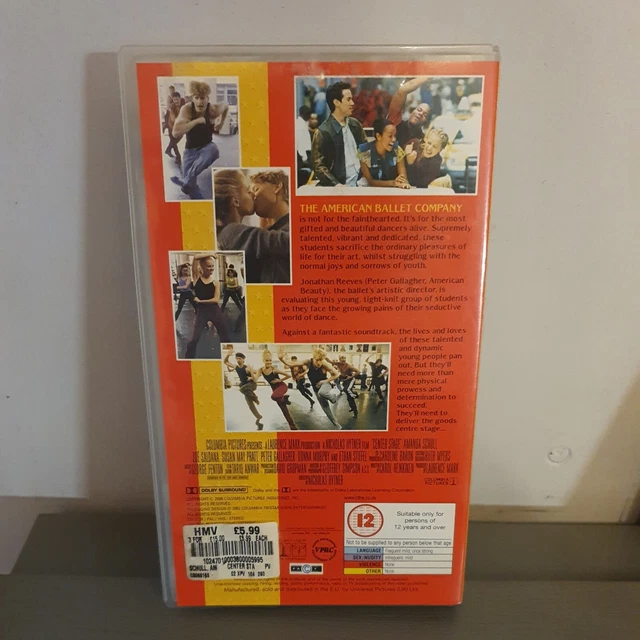 CENTER STAGE VHS Video Tape 2000 Dance Ballet Movie Teen Film Zoe ...