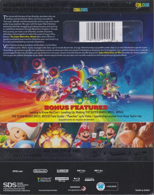 THE SUPER MARIO BROS. MOVIE POWER UP EDITION 4K ULTRA HD & BLURAY SET ...