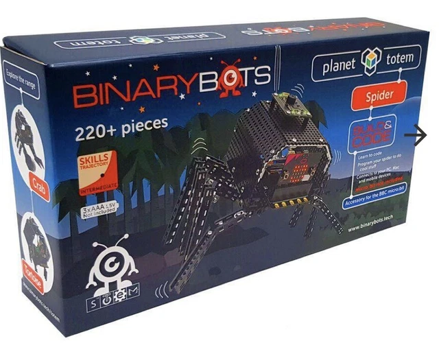 BINARY BOTS PLANET Totum Spider Build And Code Brand New In Box 220 ...