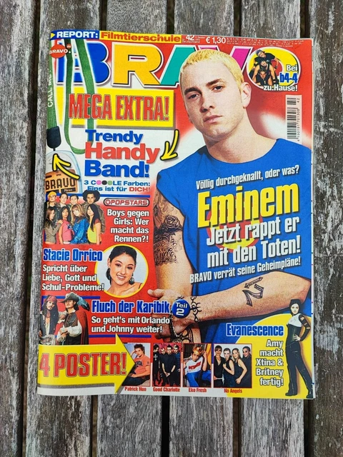 Bravo Nr 42 08 10 2003 Eminem B3 B4 4 Britney Spears Daniel Küblböck