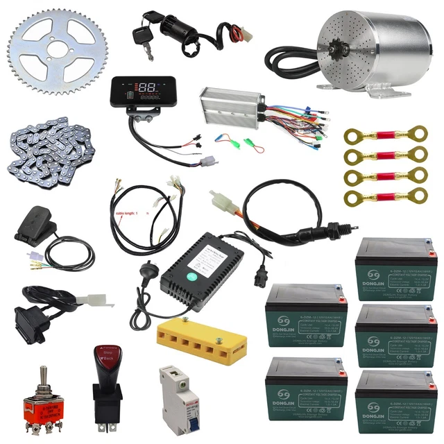 FULL KIT 60V 2500W Brushless Electric Motor Controller Go Kart Drift ...